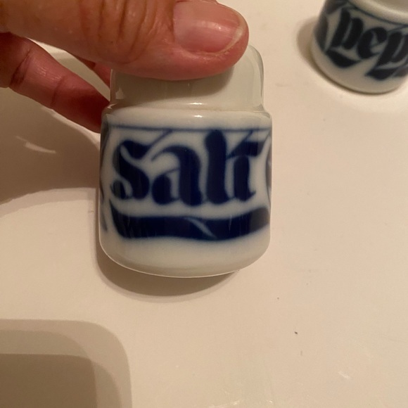 Kitchen | Vintage Flow Blue Salt And Pepper Shaker Set French Country ...